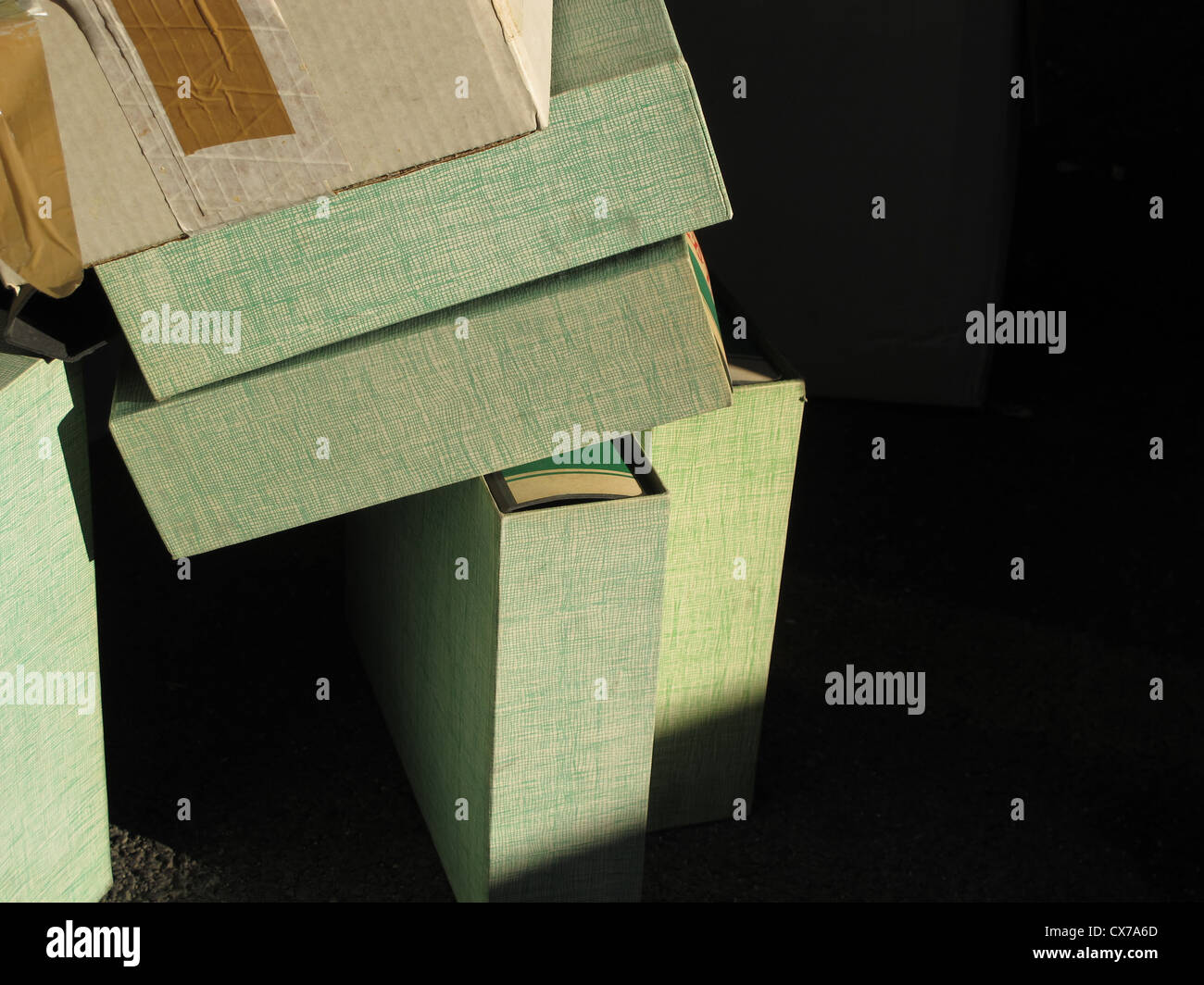 Old files boxes hi-res stock photography and images - Alamy