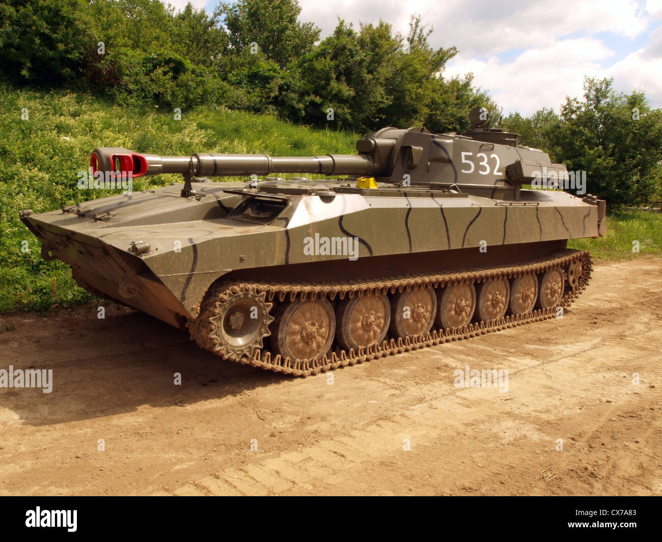 2S1 Gvozdika tank Stock Photo - Alamy