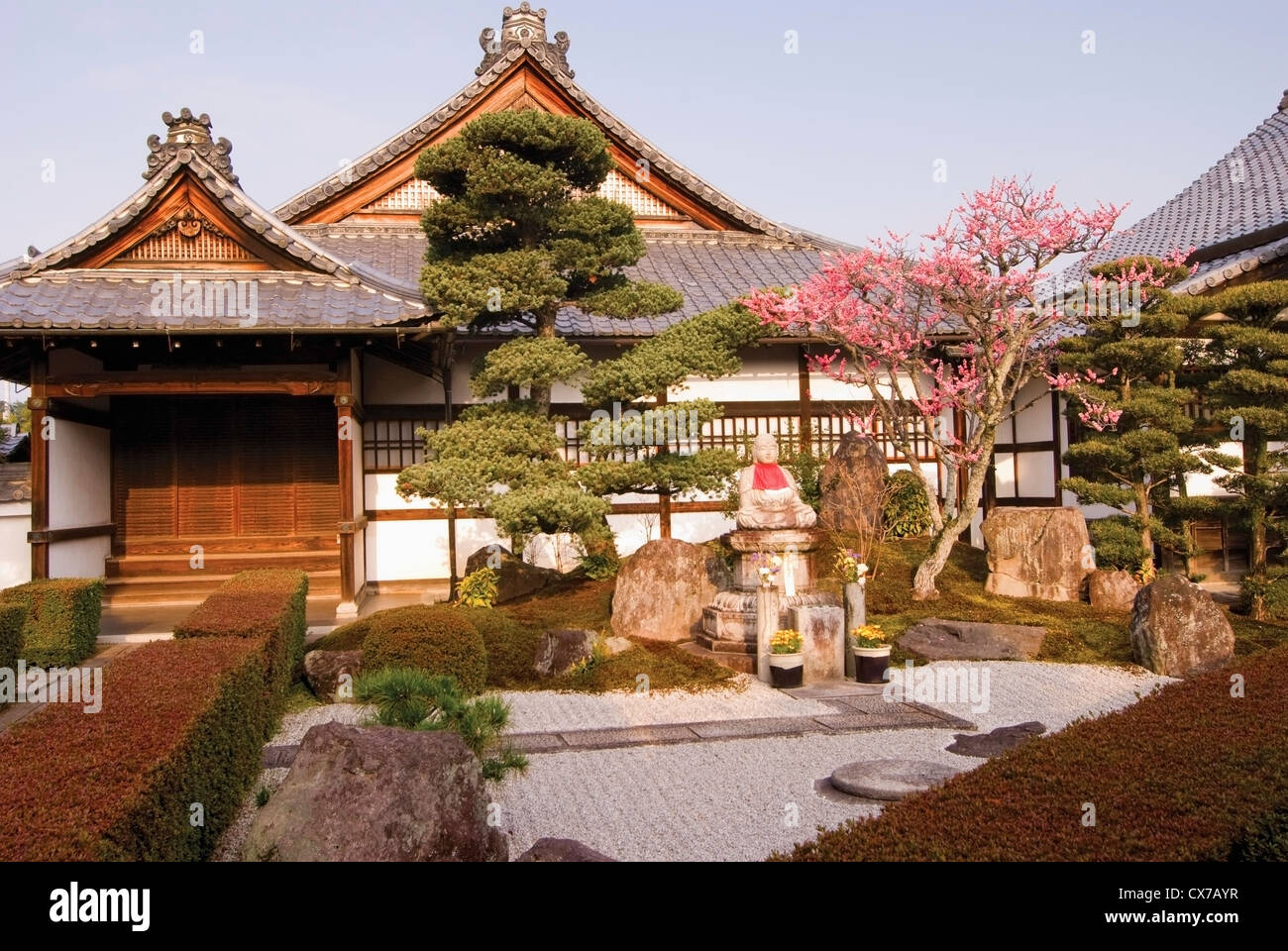 Japanese Temple And Garden; Kyoto, Japan Stock Photo - Alamy