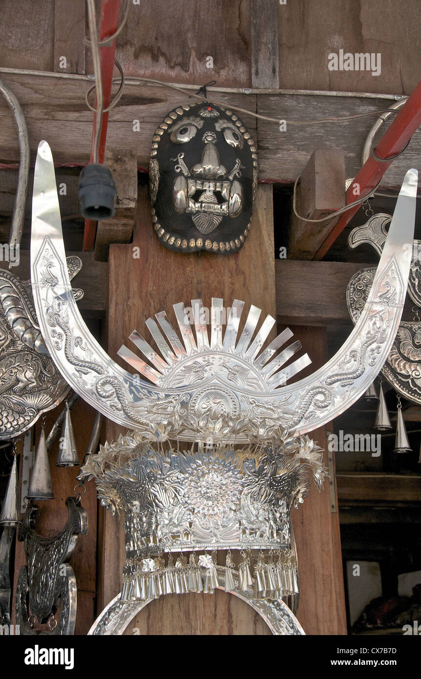 mask and tipycal jewel Luang Prabang Laos Asia Stock Photo - Alamy
