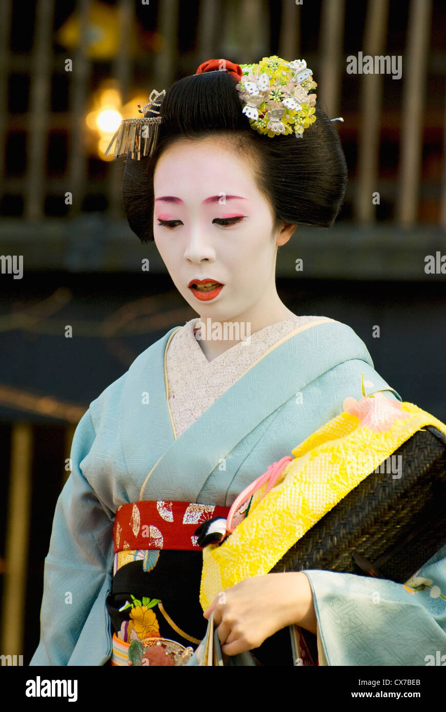 Geisha girls flowers hi-res stock photography and images - Alamy