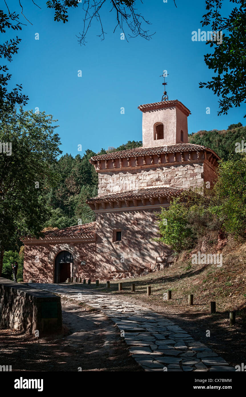 Exterior view of the Suso Monastery in the municipality of San Millan ...