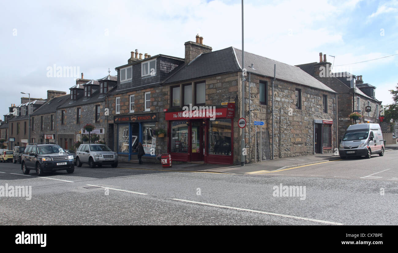 The Whisky shop Dufftown Scotland September 2012 Stock Photo - Alamy