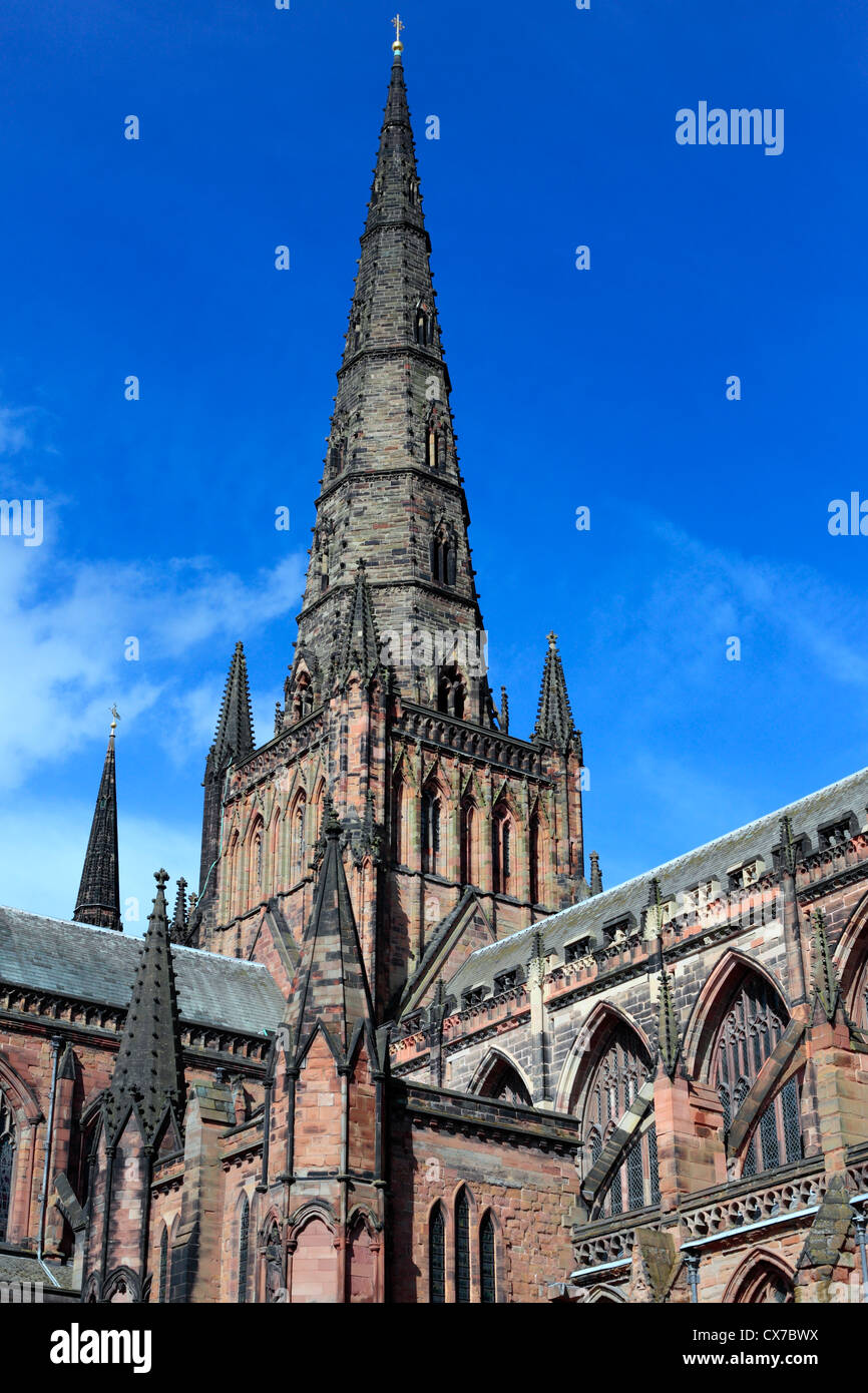 Lichfield Cathedral, Lichfield, Staffordshire, UK Stock Photo - Alamy
