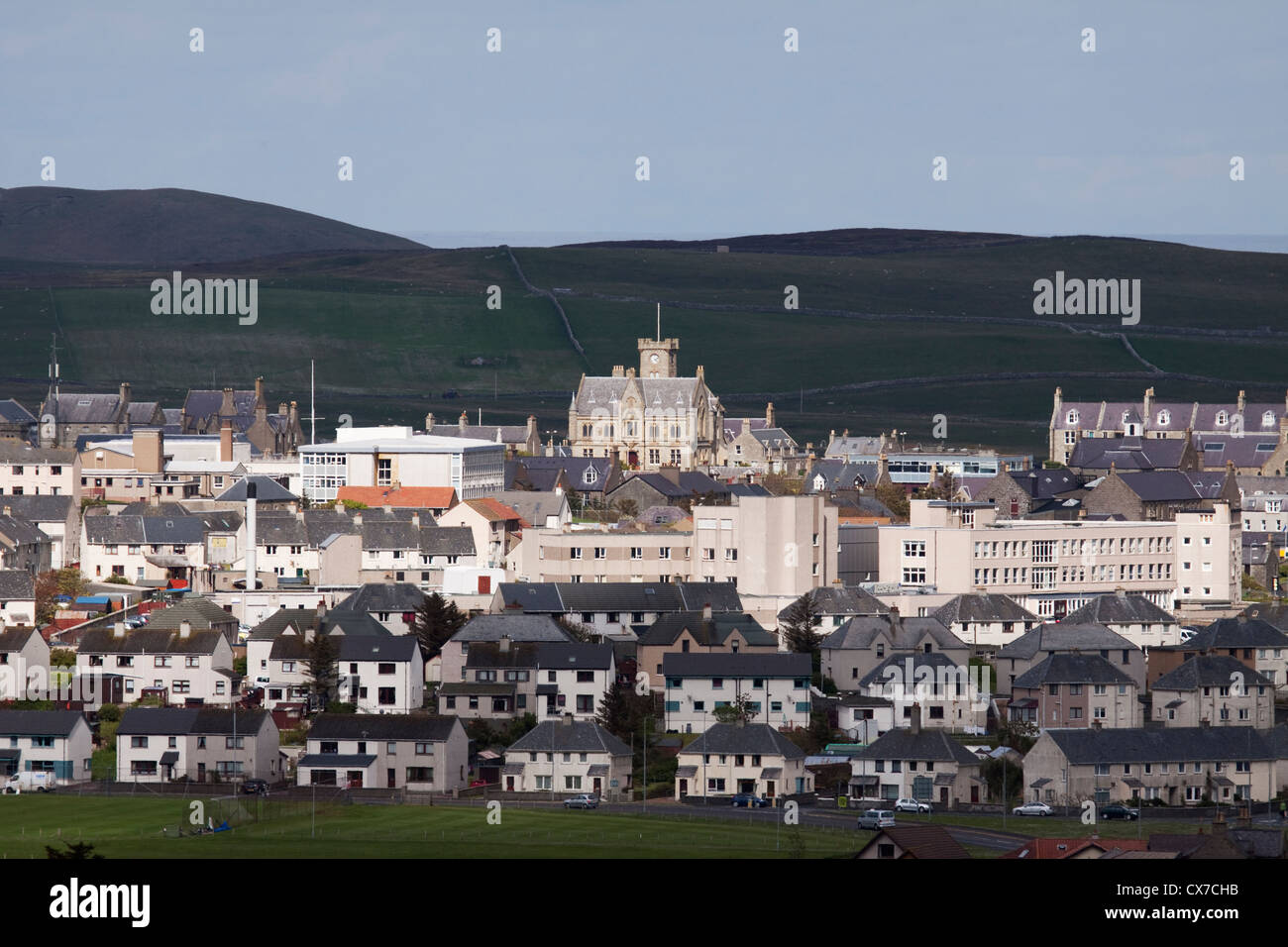 Lerwick Town Mainland, Shetland, UK LA005686 Stock Photo - Alamy