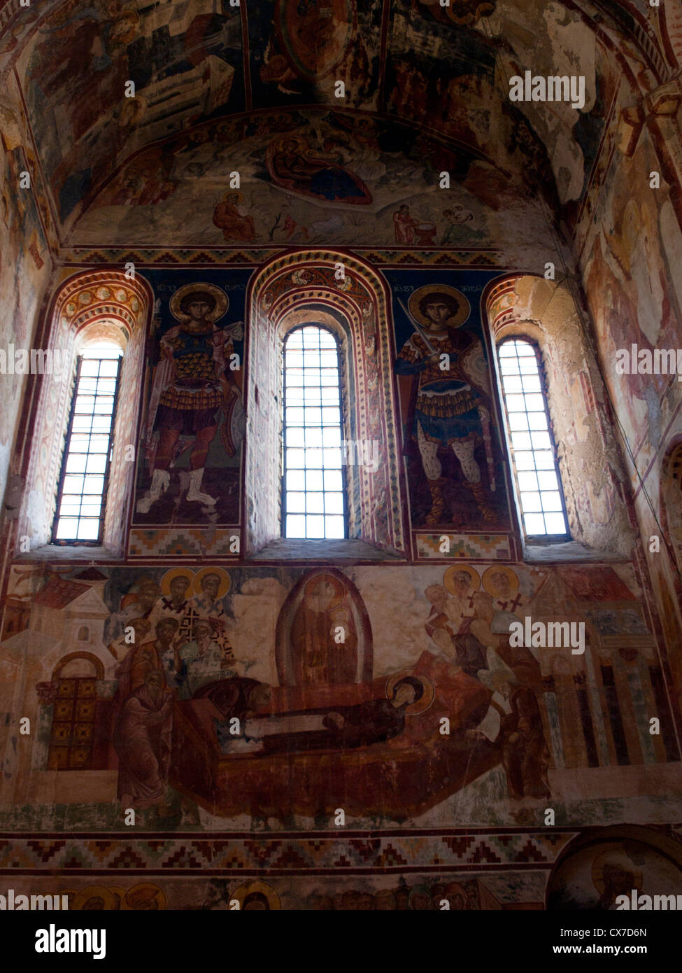 Fresco inside Cathedral of the Virgin in Gelati monastery Stock Photo ...