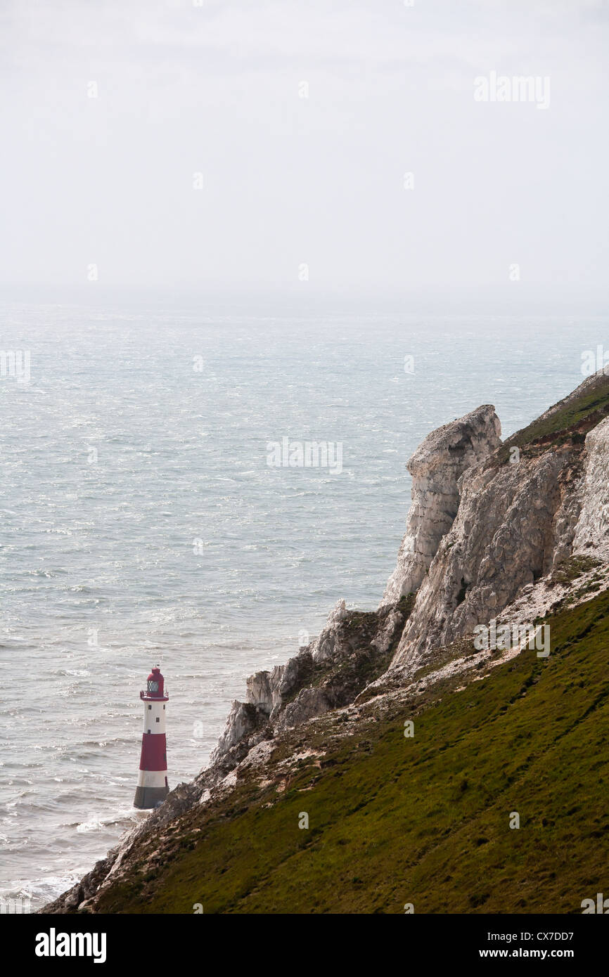 Lighthouse And Beachy Head; Sussex, England Stock Photo - Alamy