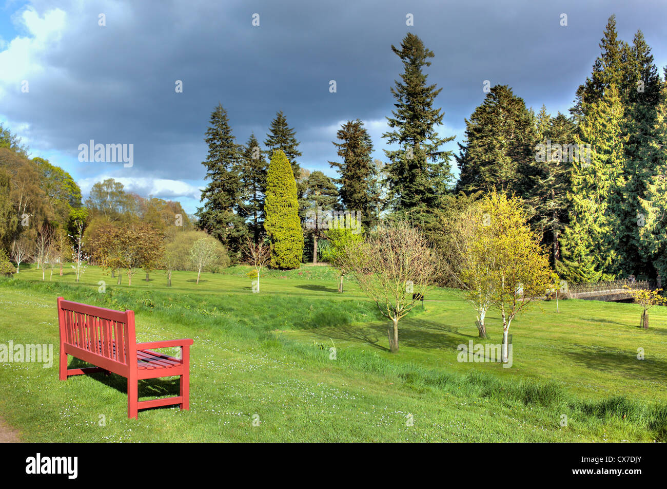 Park at Glamis Castle, Angus, Scotland, UK Stock Photo - Alamy