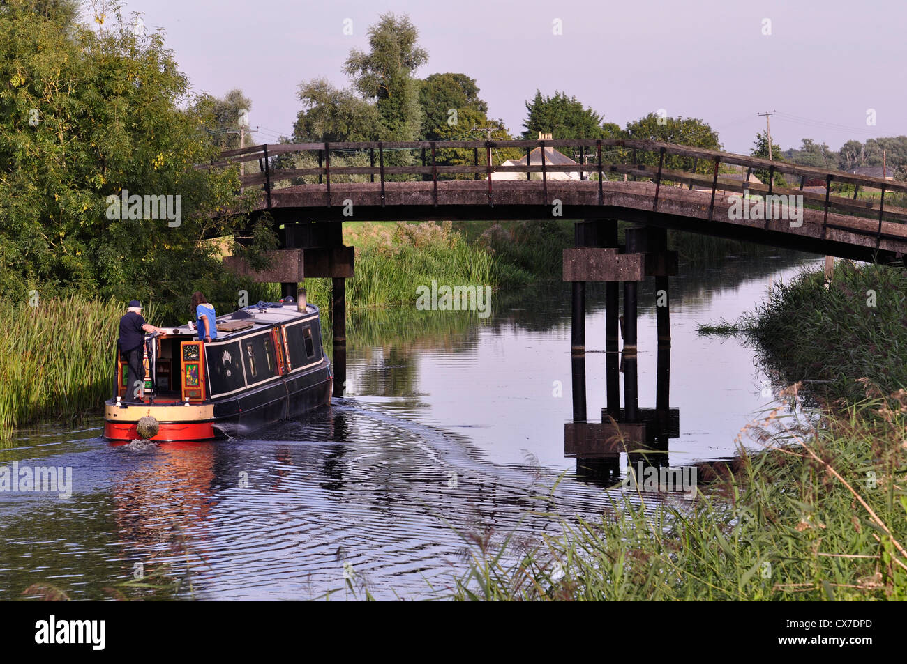 River Little Ouse at Little Ouse/Brandon Bank Norfolk/Cambridgeshire ...