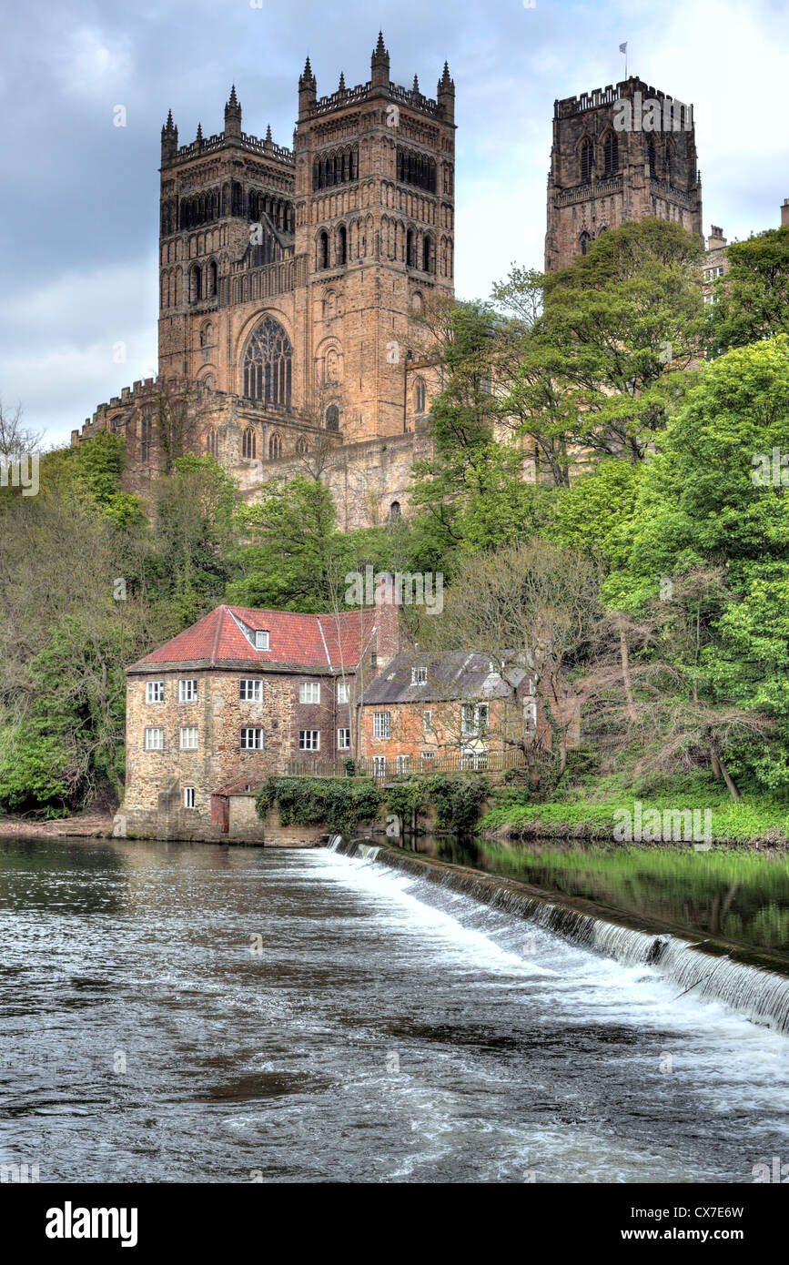 Durham Cathedral on River Wear, Durham, North East England, UK Stock ...