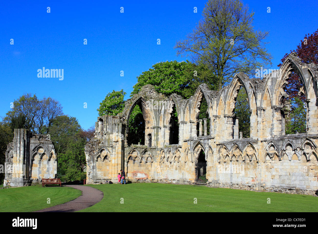 Ruins of St Mary's Abbey church, York, North Yorkshire, England, UK ...