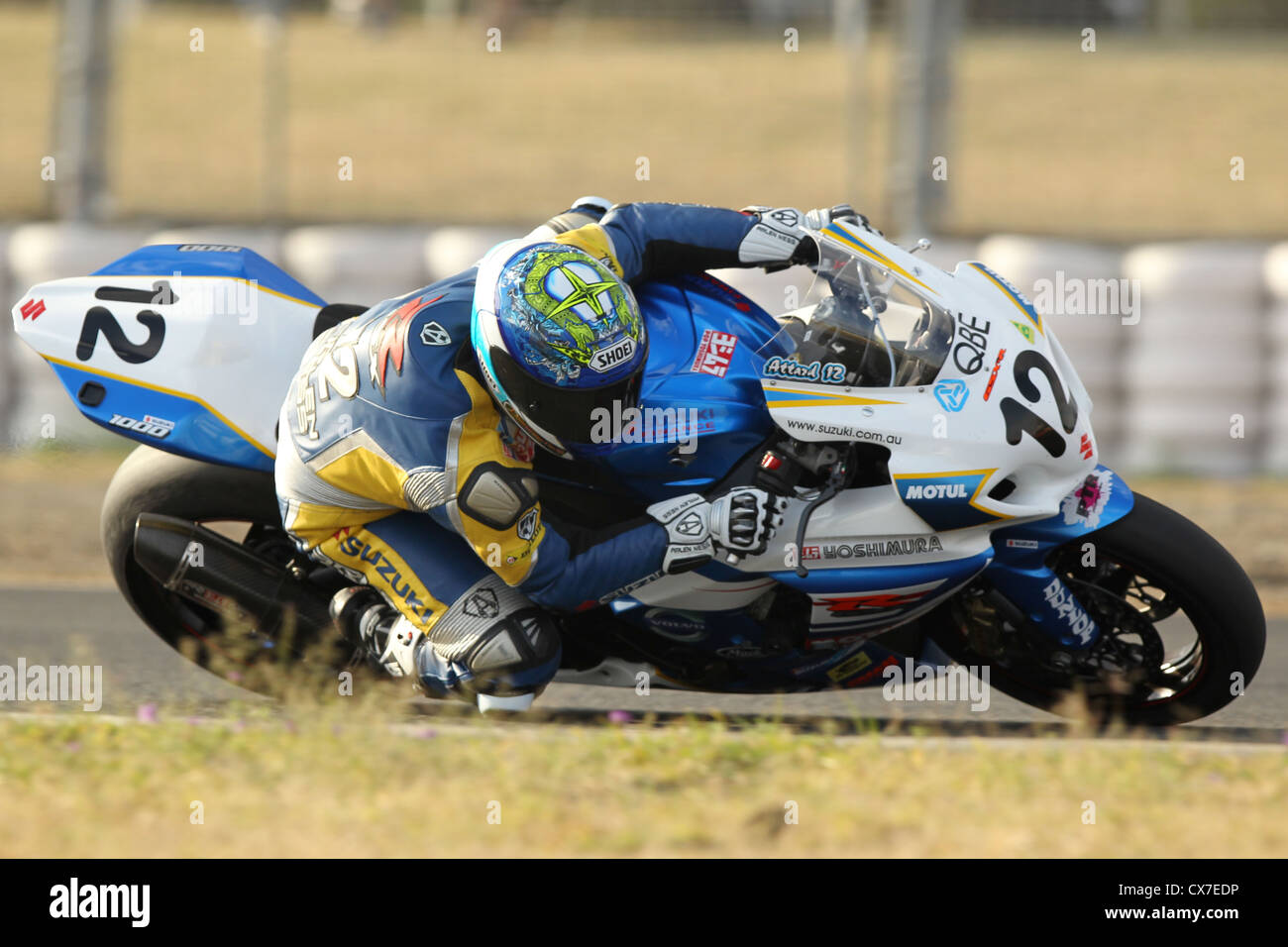Ben Attard competing in the 2012 Australian Superbike Championship at ...