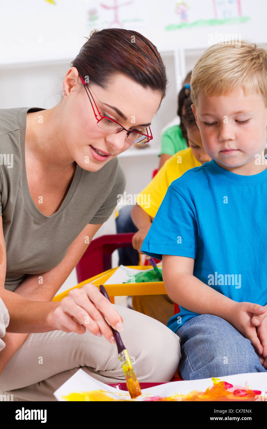 Male preschool teacher hi-res stock photography and images - Alamy