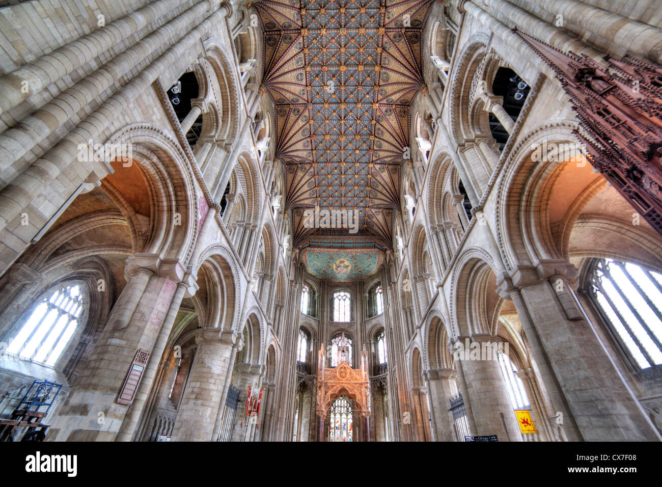 Peterborough Cathedral, Peterborough, Cambridgeshire, England, UK Stock ...