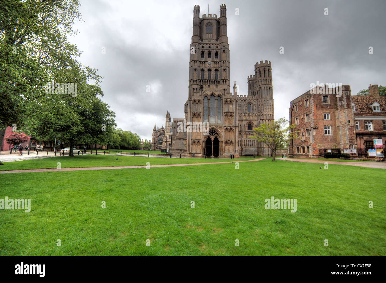 West tower, Ely Cathedral, Ely, Cambridgeshire, England, UK Stock Photo ...