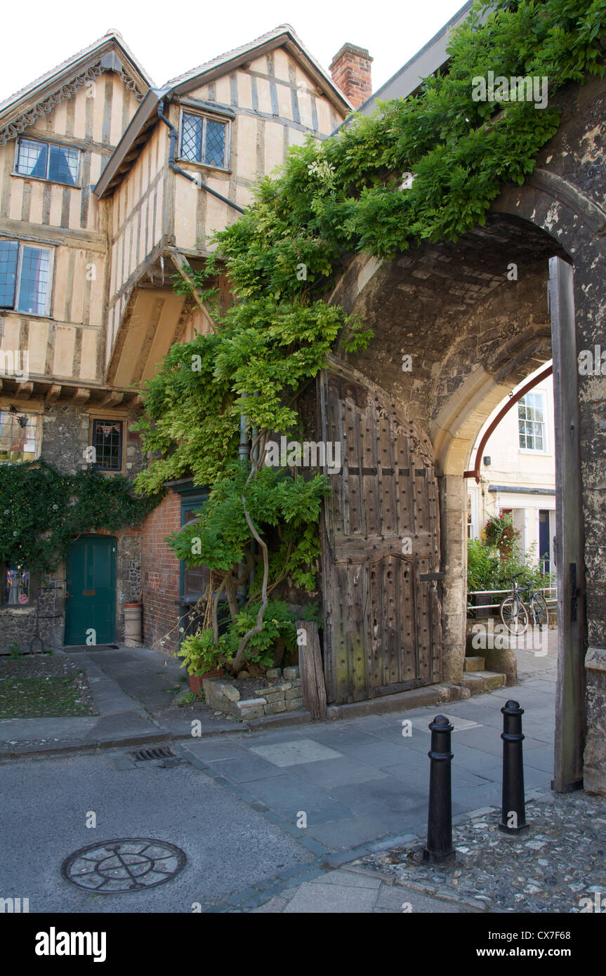 Wisteria gate entrance hi-res stock photography and images - Alamy