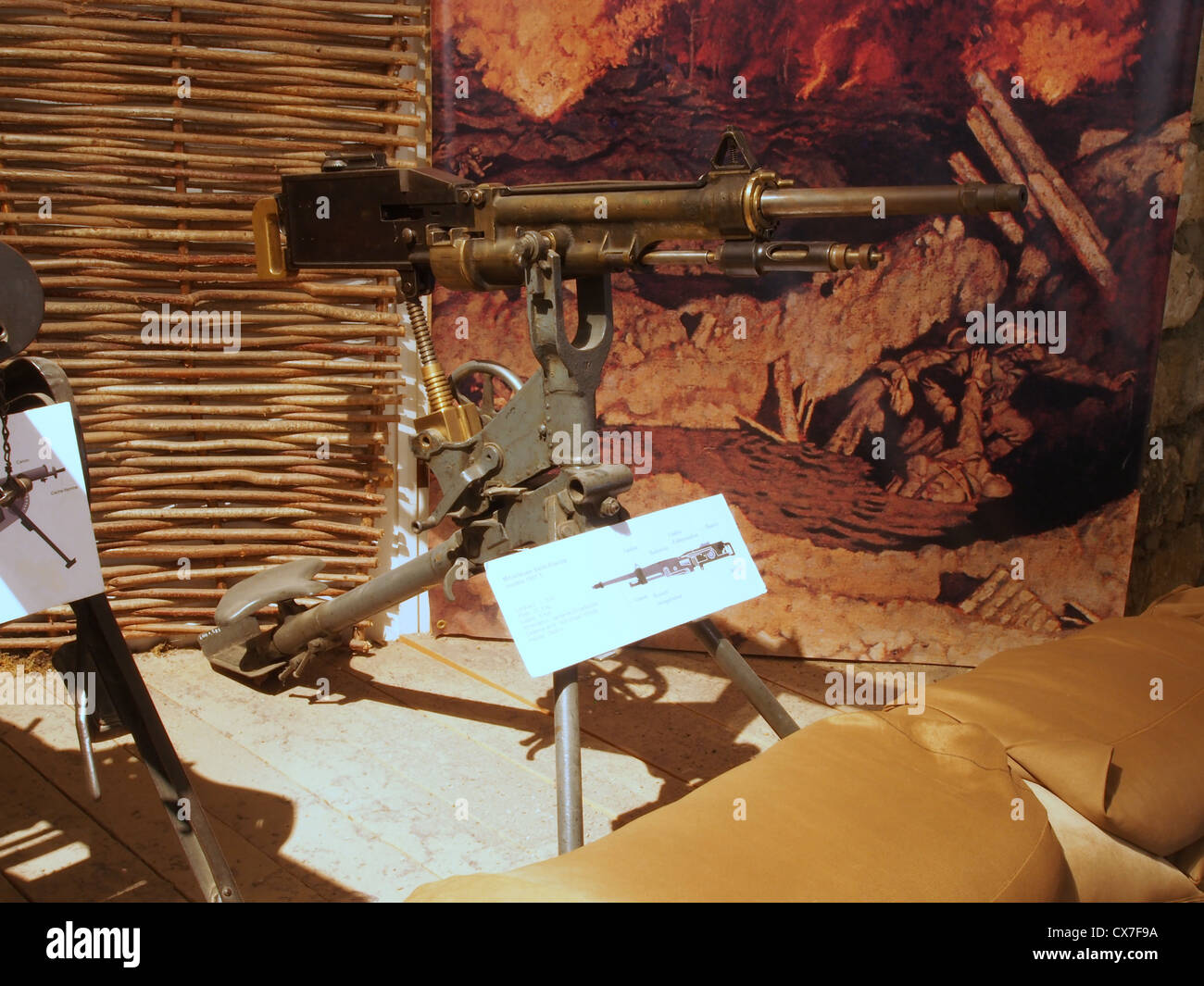 Saint-Etienne model 1907T machine-gun Stock Photo - Alamy