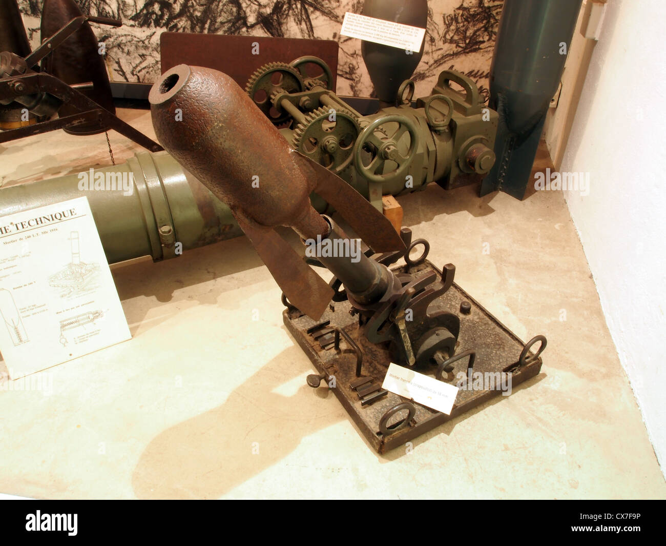 French mortar (crapouillot) 58mm Stock Photo - Alamy