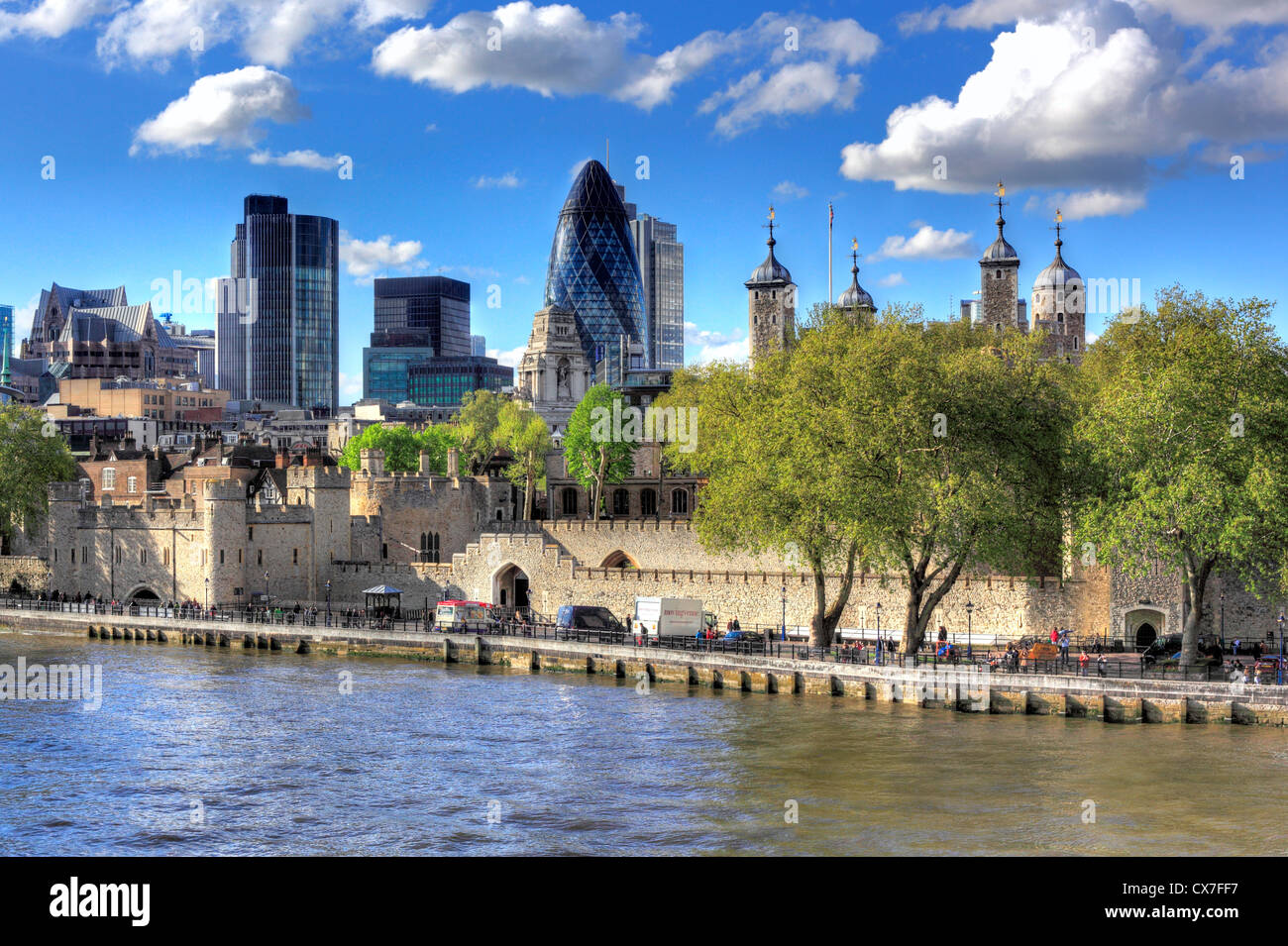 London river thames wall hi-res stock photography and images - Alamy