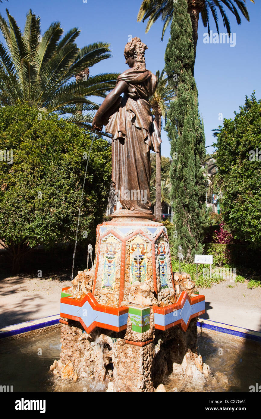Water Fountain; Malaga, Andalusia, Spain Stock Photo - Alamy