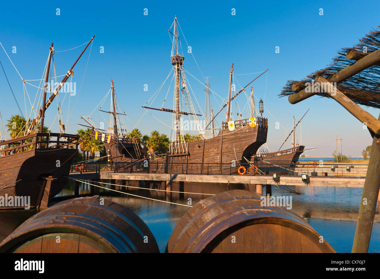 Sailing ships of christopher columbus hi-res stock photography and ...