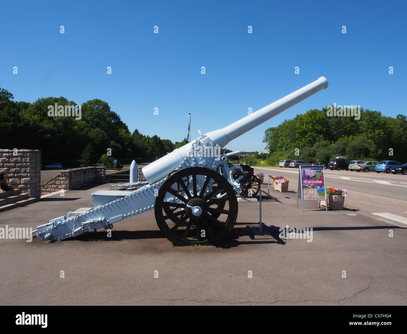 French 155 L de Bange MI 1877 cannon Stock Photo - Alamy