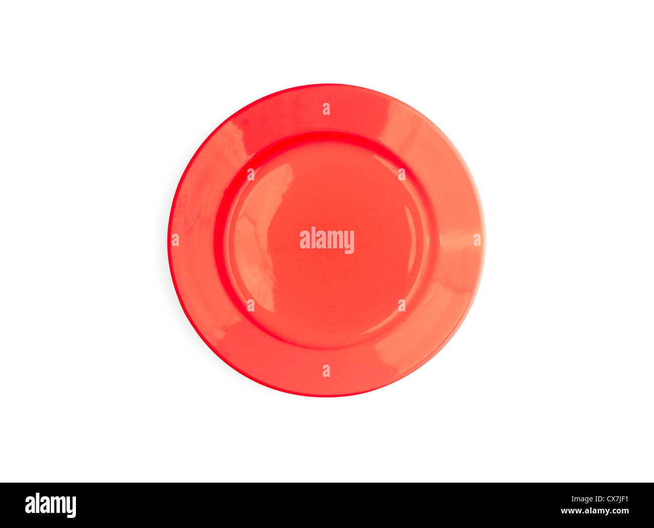 Red round plate isolated on white for Japan national cooking Stock ...