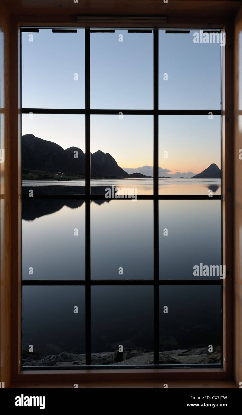 Sunrise view through window hi-res stock photography and images - Alamy