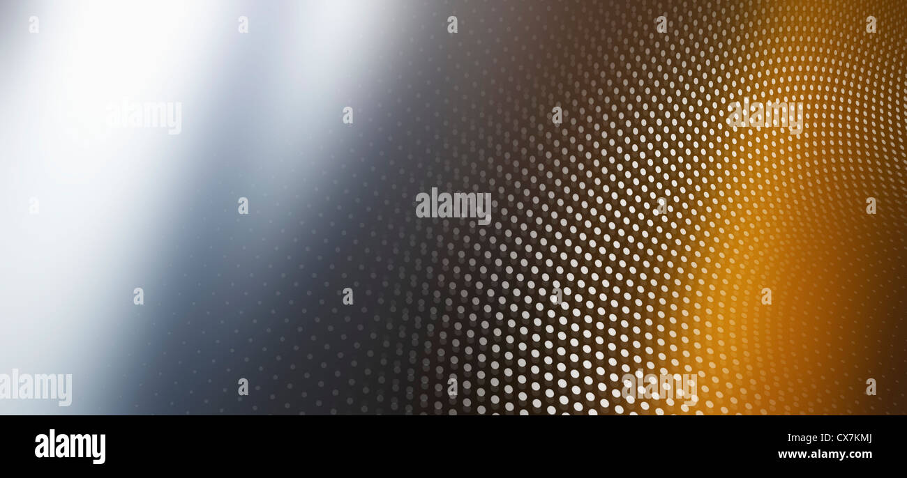 Diminishing dot pattern and colored light Stock Photo - Alamy