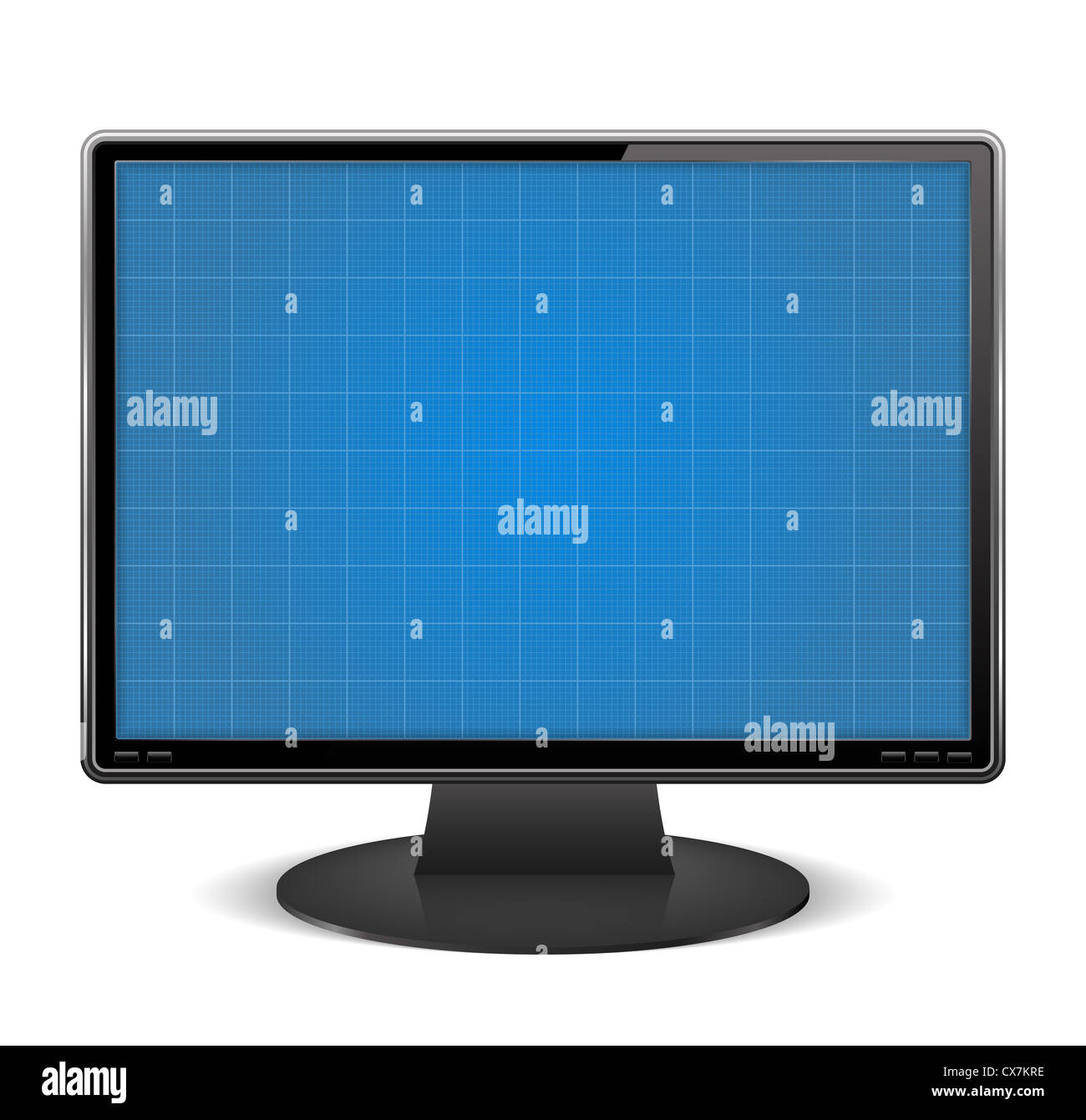 Graph paper on the screen of computer monitor Stock Photo - Alamy