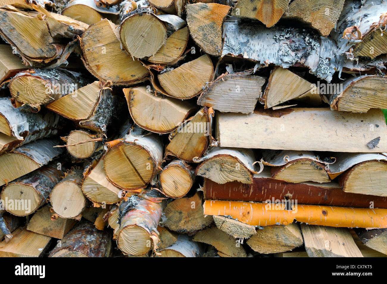 Dry firewood in a pile Stock Photo - Alamy