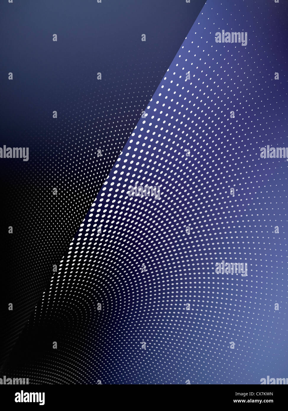 Diminishing dot pattern in a curve hi-res stock photography and images ...