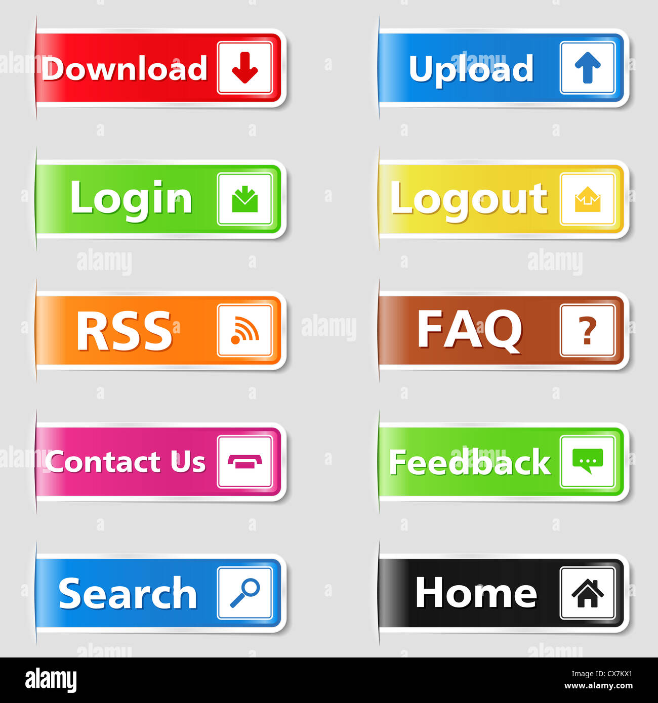 Button tab hi-res stock photography and images - Alamy