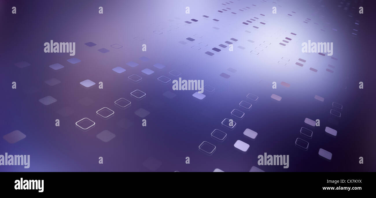 Diminishing square pattern Stock Photo - Alamy