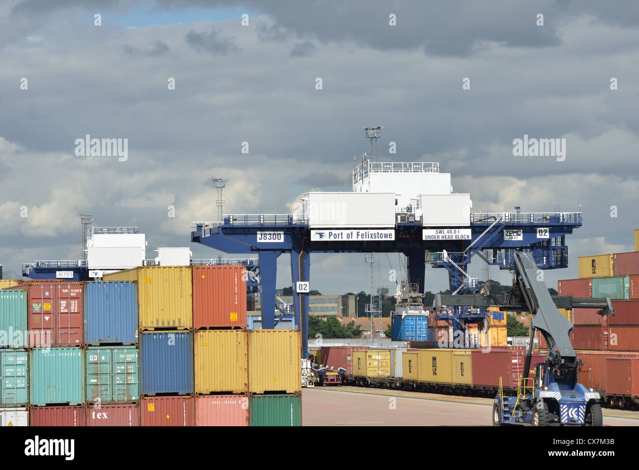 Felixstowe port and containers hi-res stock photography and images - Alamy
