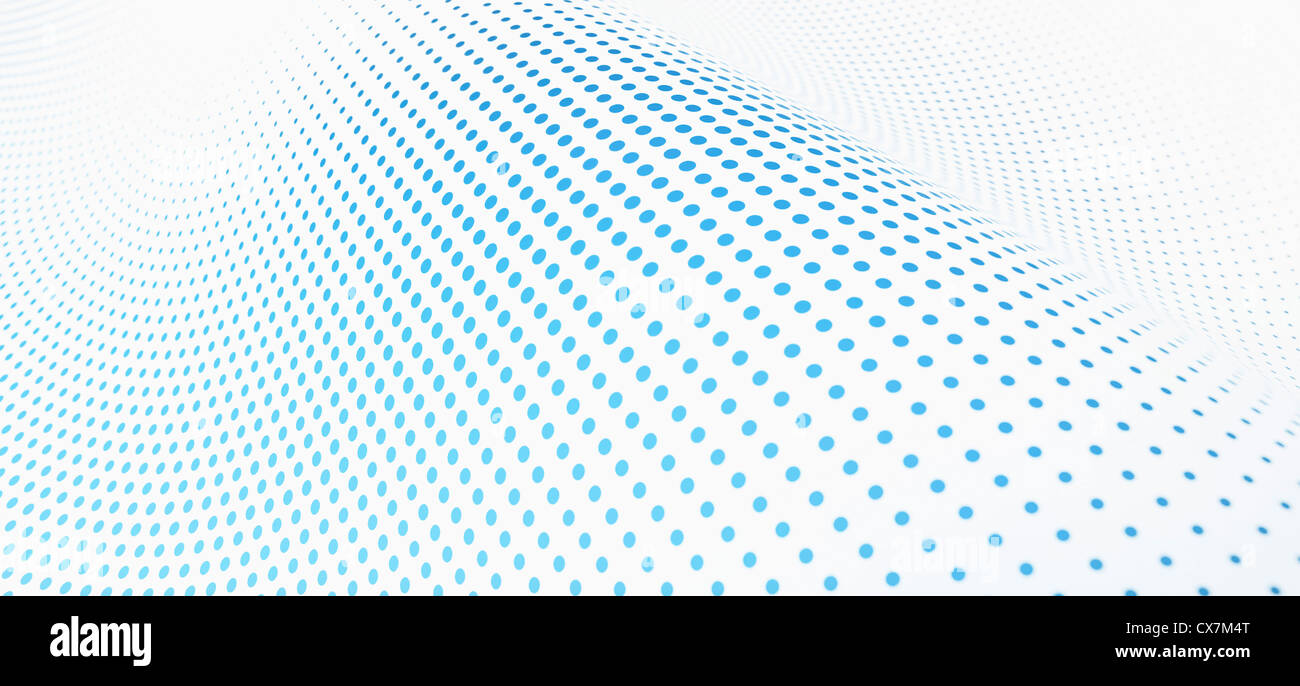 Diminishing dot pattern against a white background Stock Photo - Alamy