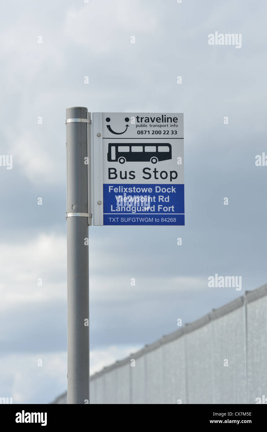 Bus stop point hi-res stock photography and images - Alamy