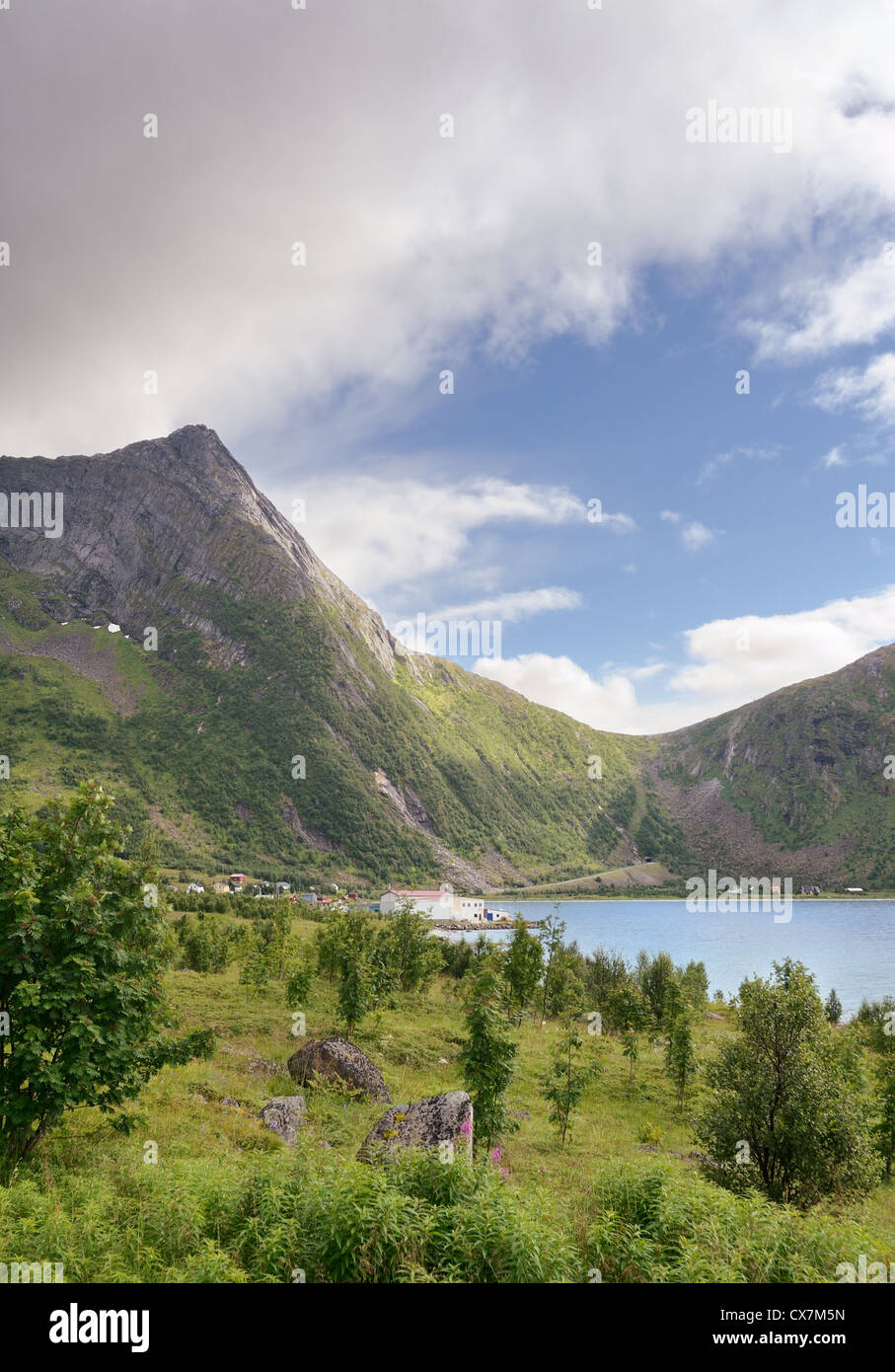 Alpine lake in the northern Norwegian mountains Stock Photo - Alamy