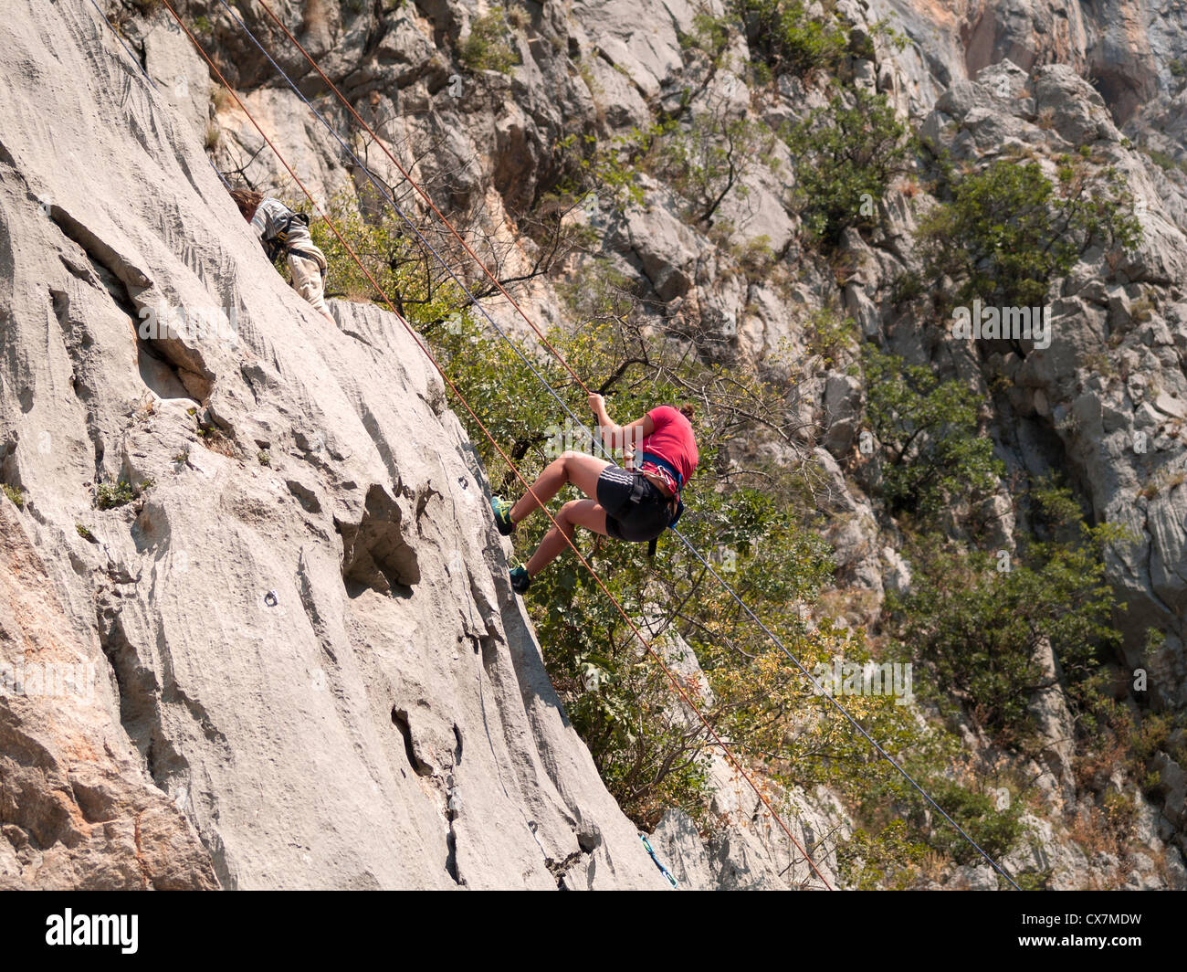 Climbers in Paklenica national park, Croatia Stock Photo - Alamy