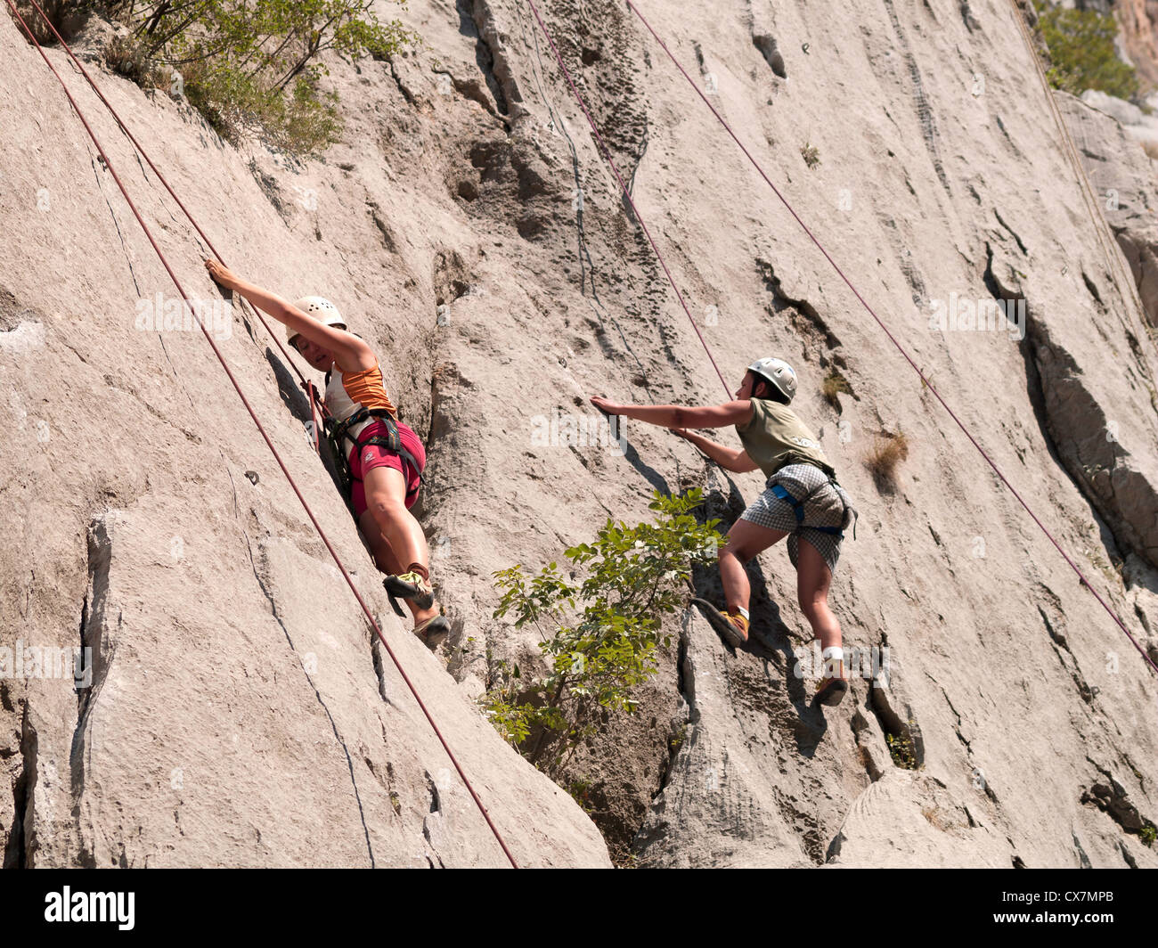 Climbers in Paklenica national park, Croatia Stock Photo - Alamy