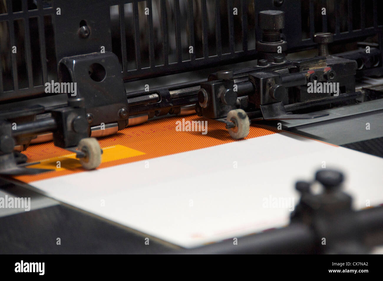 Offset printing machine Stock Photo - Alamy