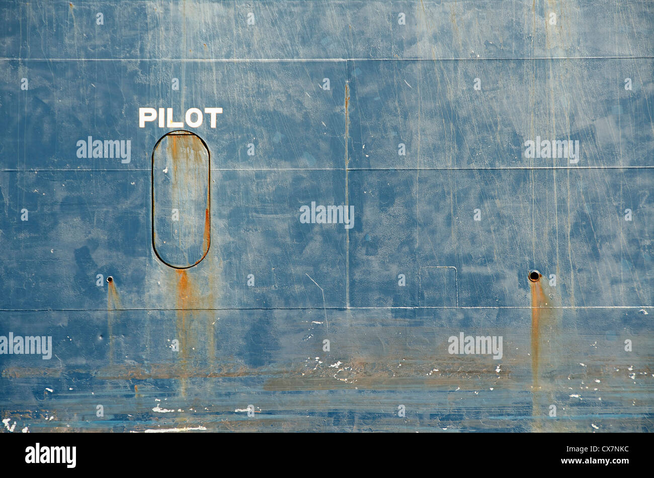 Hull of tanker ship Stock Photo - Alamy
