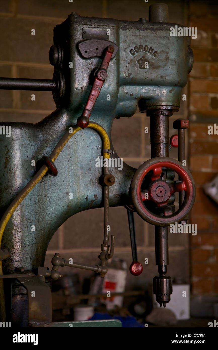 vintage bench drill Stock Photo - Alamy