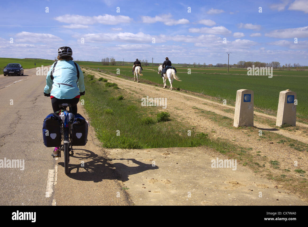 Pilgrim riding a bicycle hi-res stock photography and images - Alamy