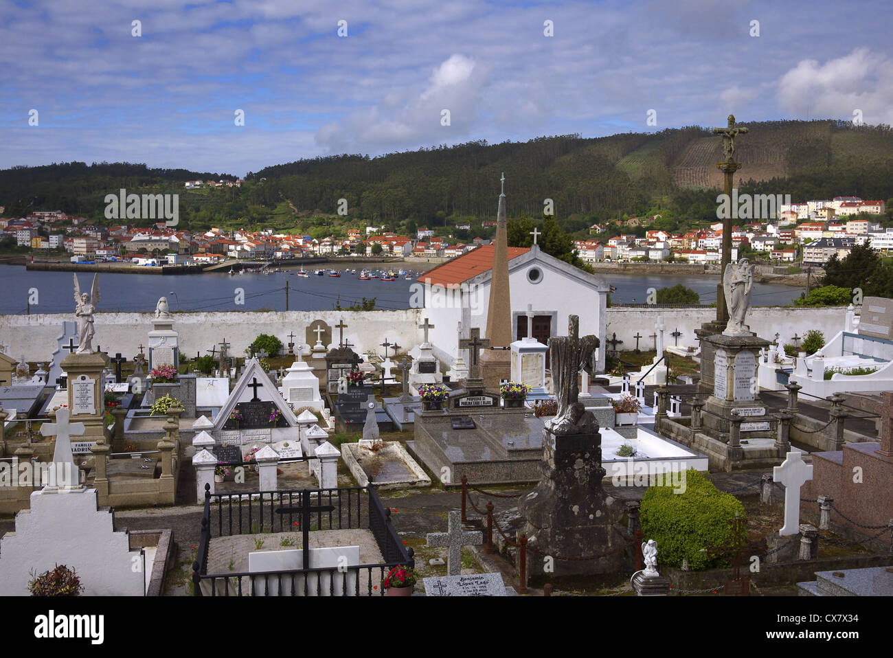 A cemetery in Cee in Galicia, Spain Stock Photo - Alamy