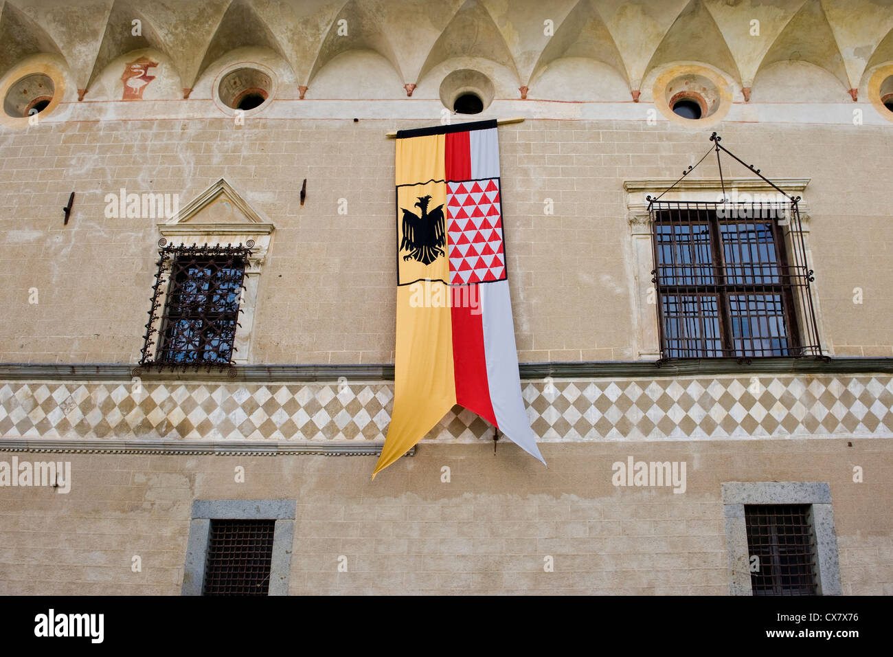 Italy, Lombardy, Valtellina, Teglio, Besta palace Stock Photo - Alamy