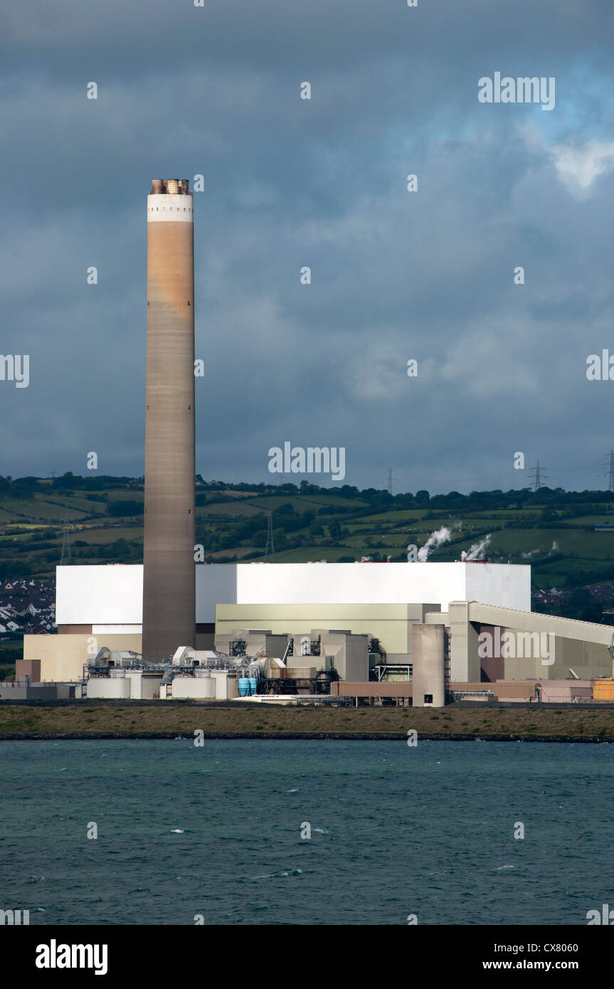 Kilroot power station carrickfergus Belfast Lough Northern Ireland ...