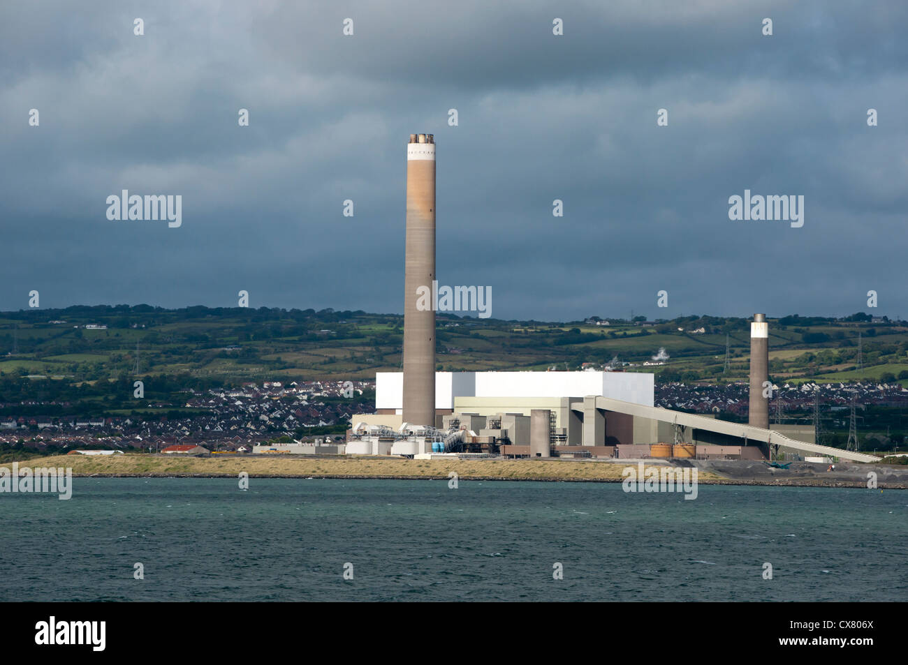 Kilroot power station carrickfergus Belfast Lough Northern Ireland ...