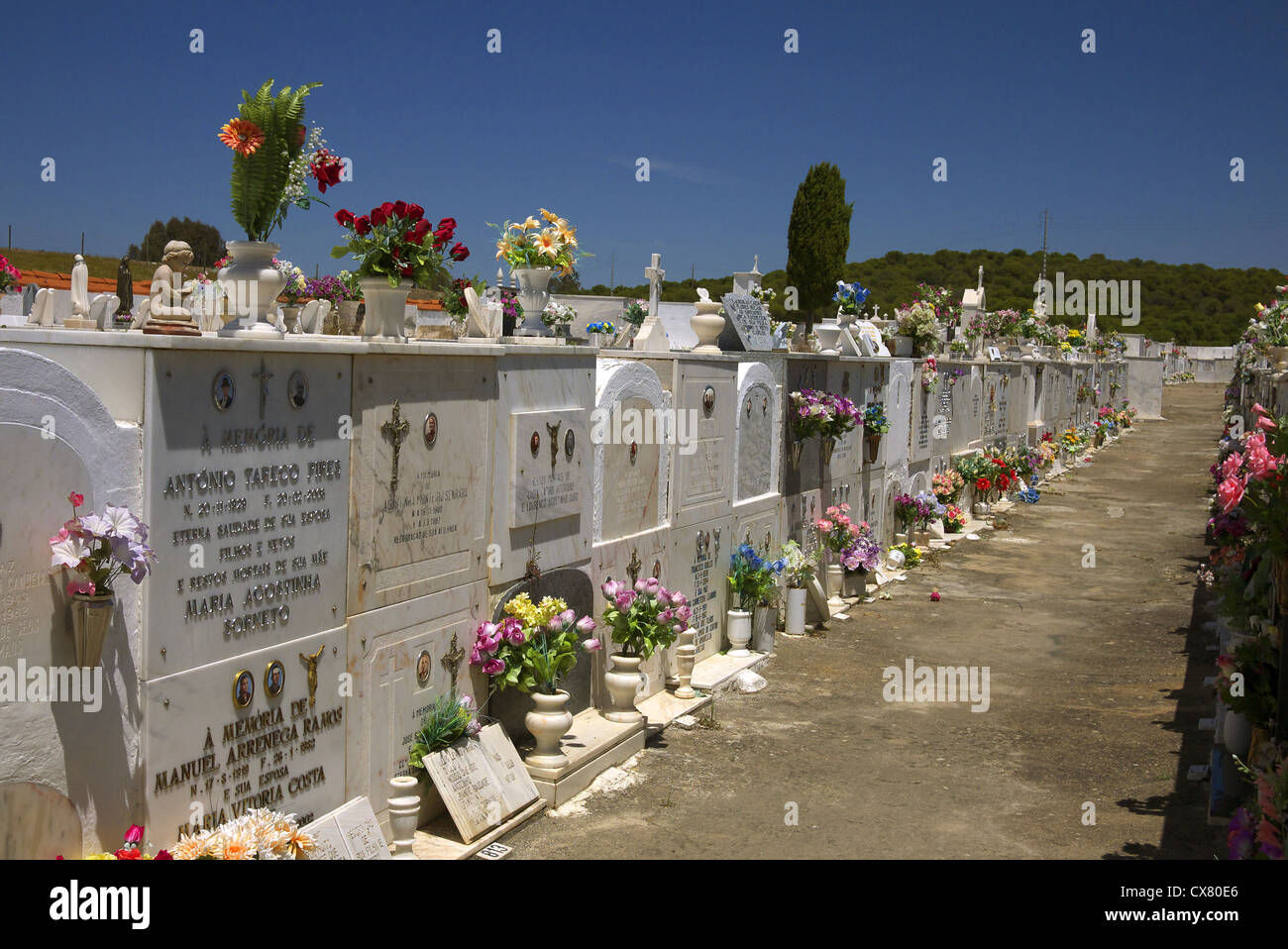 Village cemetery in Spain Stock Photo - Alamy