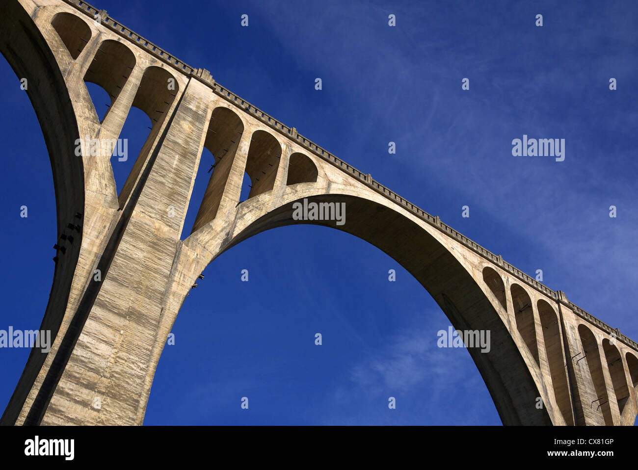 The bridge at Guadalupe in Spain Stock Photo - Alamy